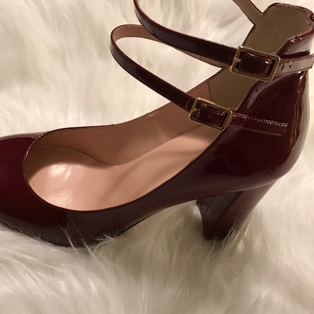 Red Patent Kate Spade Block Heels - Gem